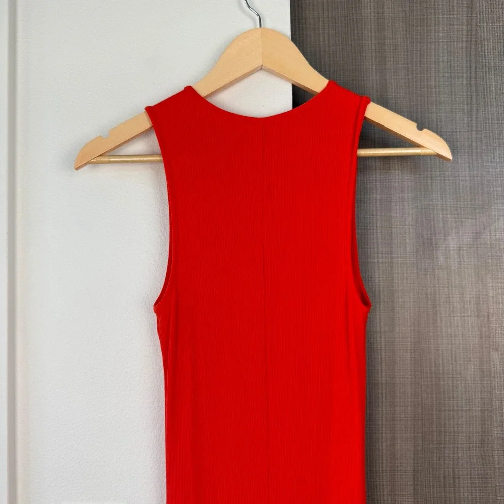 SKIMS | Dresses | Skims Orange Fire Soft Lounge Ribbed Stretch Modal ...